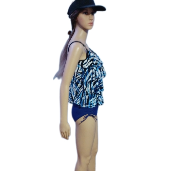 American Beach | Swim | Newamerican Beach Slimshaper Blue Tankini 2 Pc ...